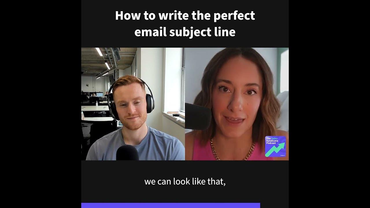 How to write the perfect email subject line - YouTube