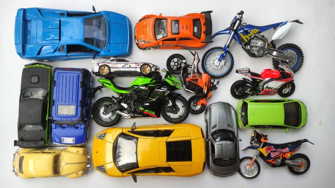 Various Diecast Model Cars & Bikes 1:12 Scale | Lamborghini | Kawasaki ...