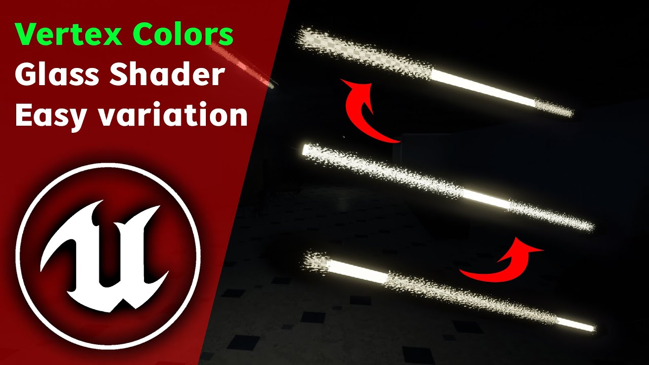 Broken Glass Material and Vertex Colors | UE4 Tutorial - YouTube