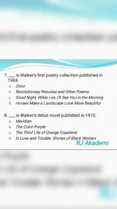 The Color Purple - MCQ Test Series for SET Preparation - WhatsApp ...