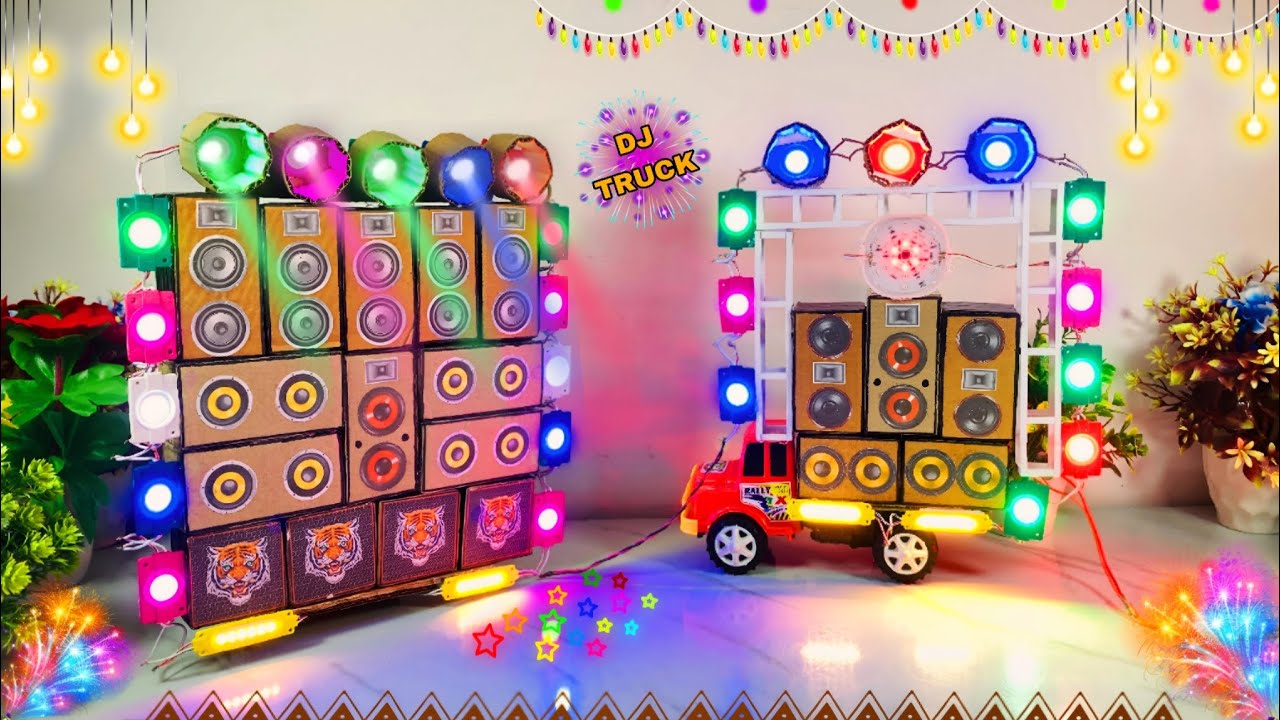 New Eicher Mini Box DJ Truck Ganpati | DIY Mini DJ Setup with Sharpy ...
