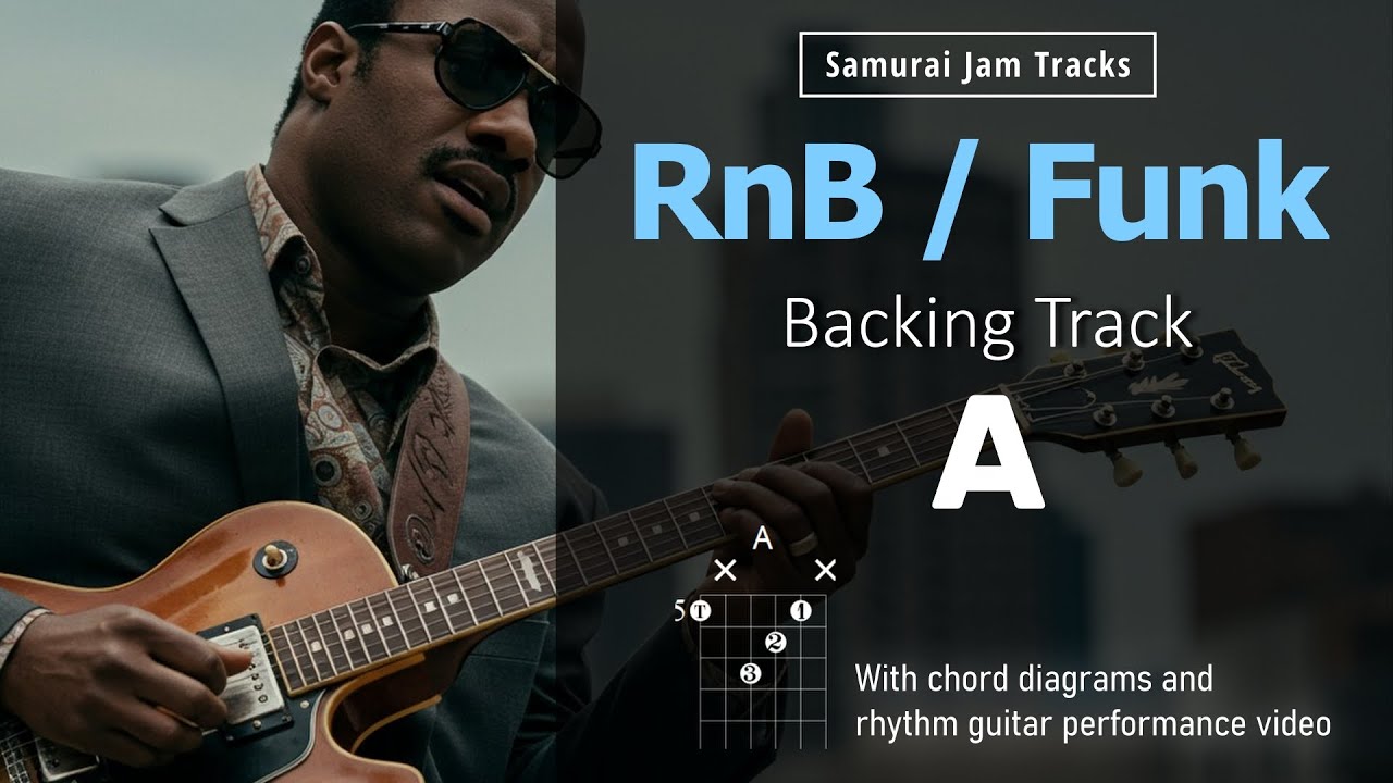 RnB / Funk - SW Style Guitar Backing Track in A major - YouTube