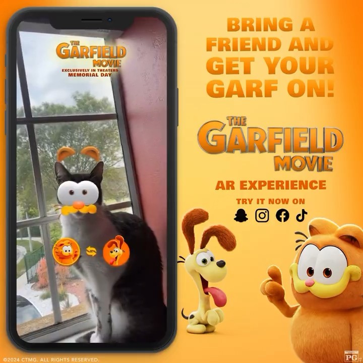The Garfield Movie AR Experience - YouTube