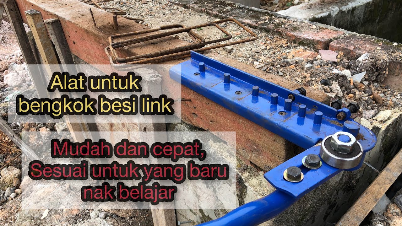 Alat bengkok besi link/besi beton secara manual | Mudah dan cepat - YouTube