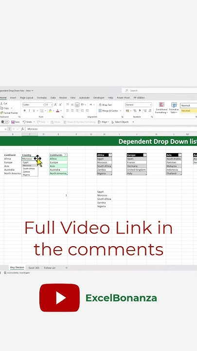 Dynamic Dependent Data Validation list in Excel MADE SIMPLE | All versions + Excel 365 Solution ...