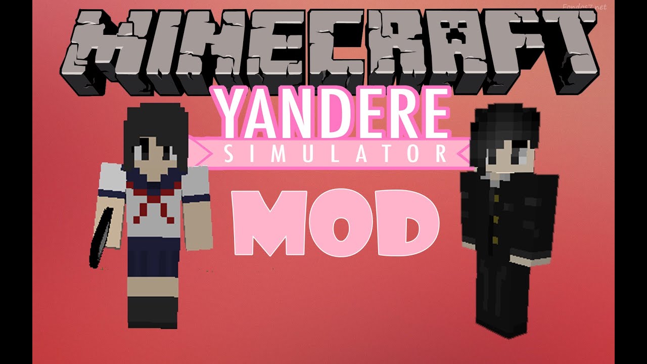 MOD YANDERE SIMULATOR - Senpain, Yandere y MUERTE! - Minecraft mod 1.7. ...