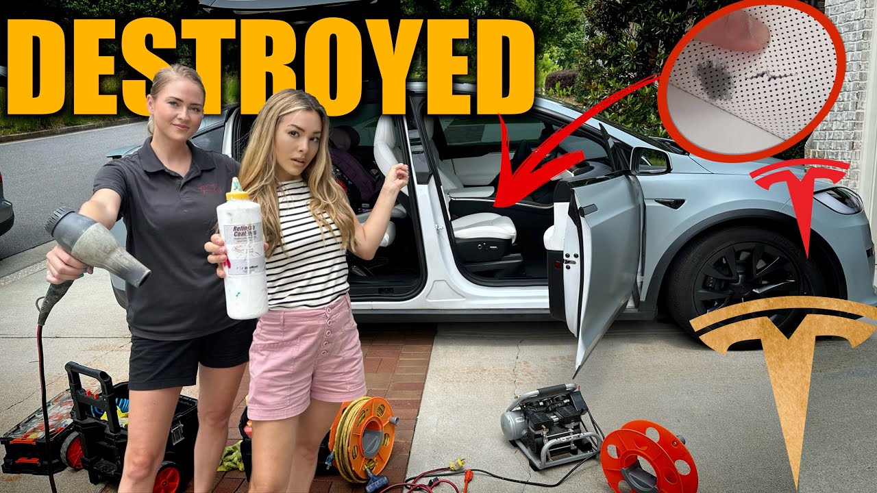 The Sad Reality of Tesla's NEWEST White Seats - YouTube