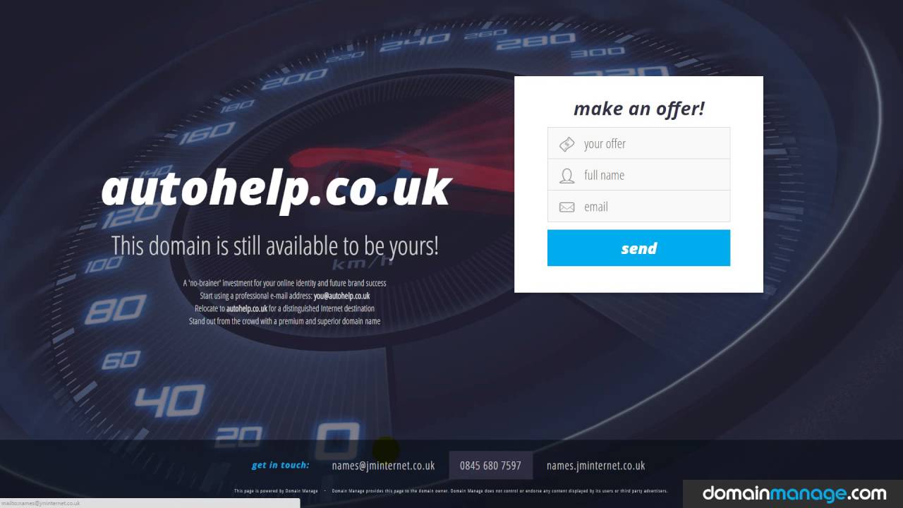 DomainManage.com - domain sales landing page - YouTube