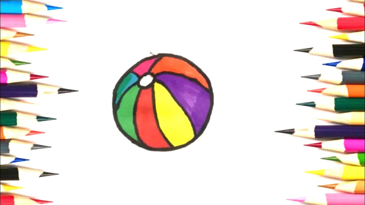 How to draw easy ball drawing for kids and toddler | step by step ...