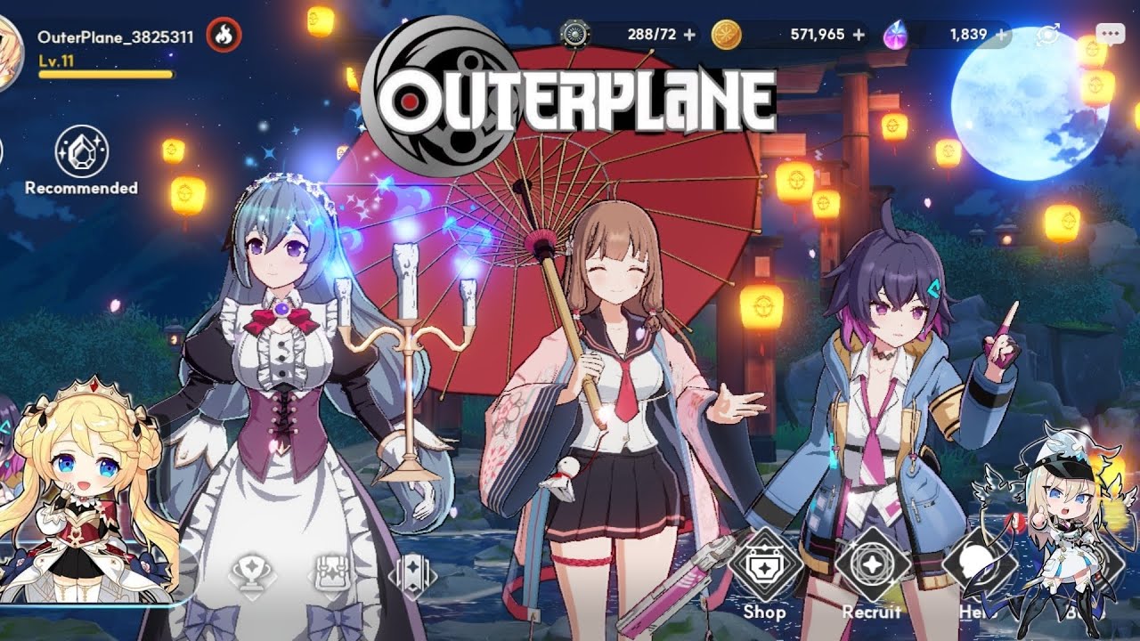 Gacha Akun Baru Hokiii Parahhh....‼️|| Outerplane Mod Menu - YouTube