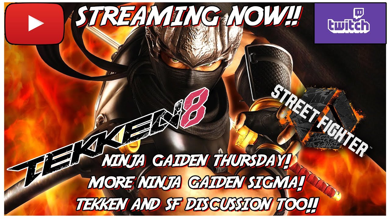 NINJA GAIDEN THURSDAY!! Playing More Ninja Gaiden! Also, Tekken & SF ...