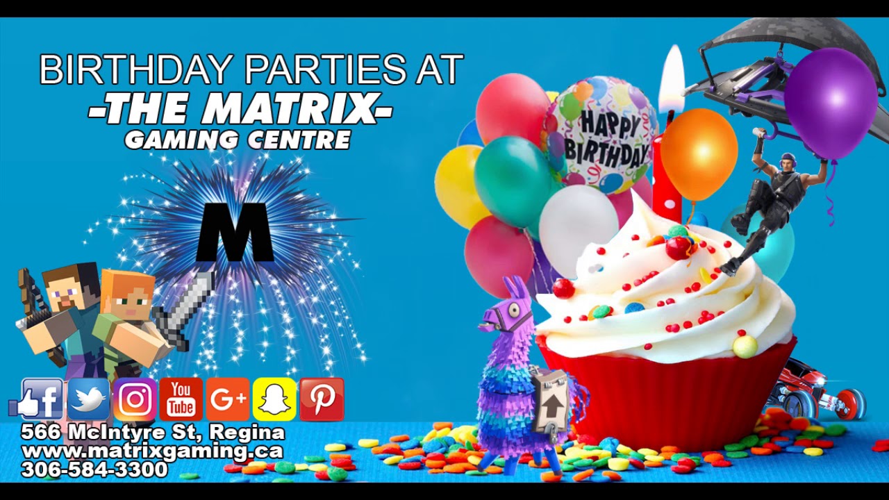 The Matrix Gaming Centre Birthday Party Ad - YouTube