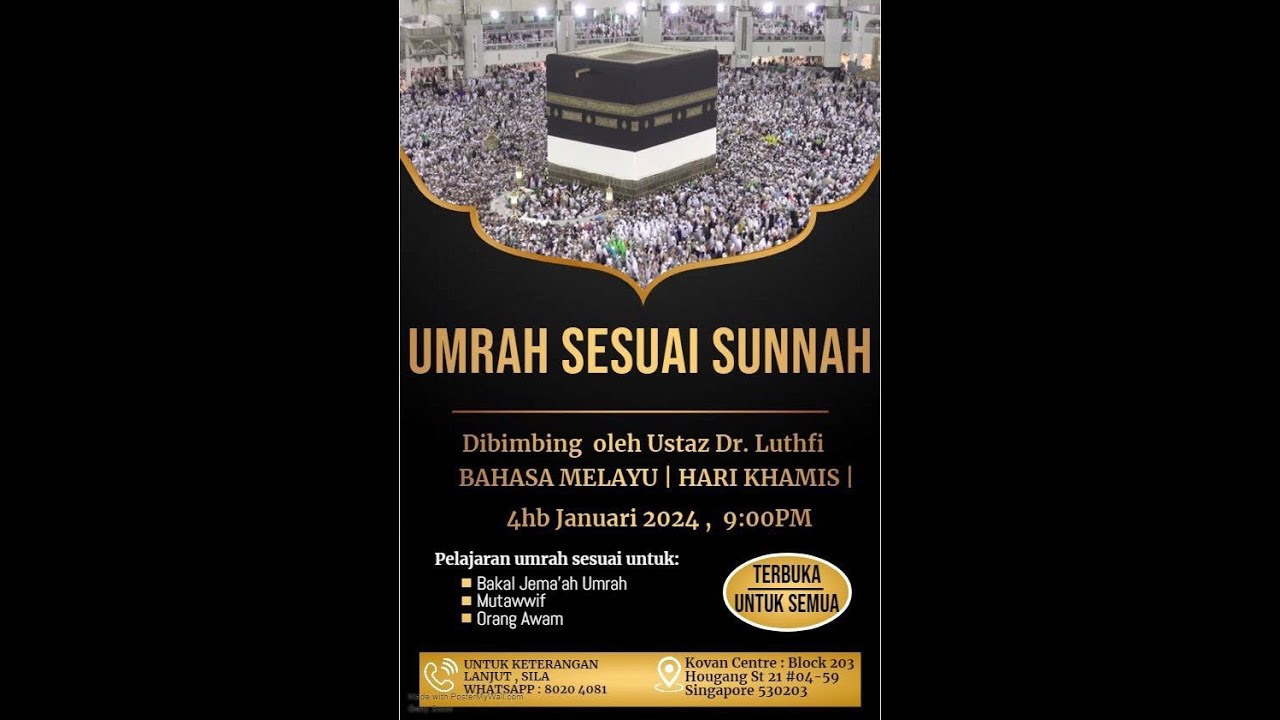 Umrah sesuai sunnah oleh Ustaz Dr Luthfi - YouTube