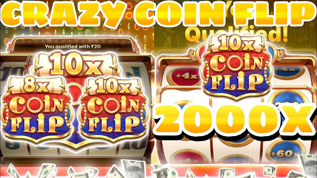 CRAZY COIN FLIP 🤩|| 10x Top Slot 🎰|| Coin Flip BIG WIN 🤑 - YouTube