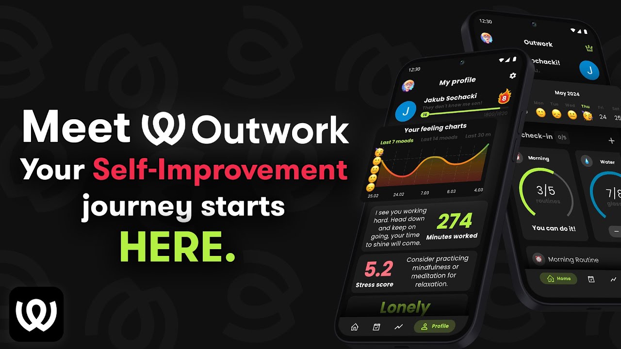 Outwork: Self-Improvement App Showcase - YouTube