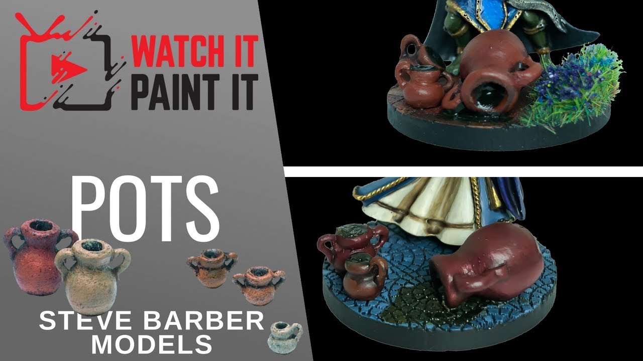 Steve Barber Models - Painting Scenic Pots - YouTube