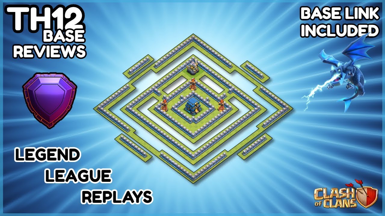 *Sir Moose* New TH12 Base Review (WITH LINK) - 11,000 Subscribers ...