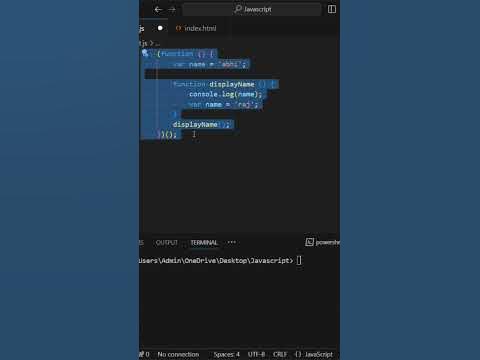 Hoisting in #javascript #frontend #dsa #devin #coding #coder #viral #shorts #coder - YouTube