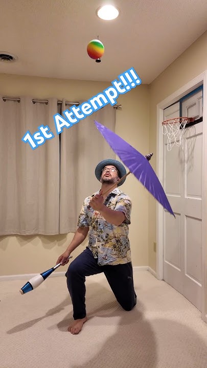 1st Full Attempt!!! #juggling #viralvideo #circus #jester - YouTube