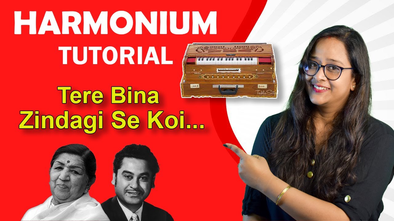 Harmonium Tutorial Tere bina zindegi se |notation |Babli Biswas - YouTube
