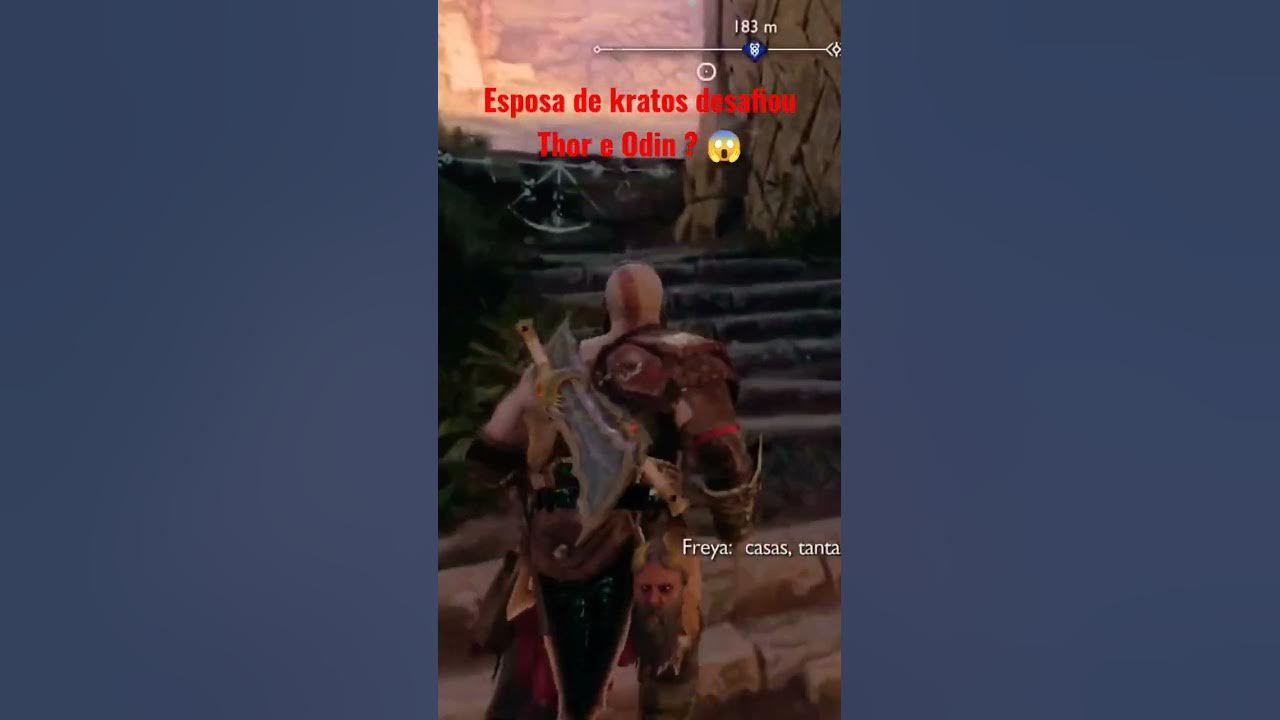 Esposa De Kratos Desafiou Thor E Odin God Of War Ragnarok 😱 Shorts
