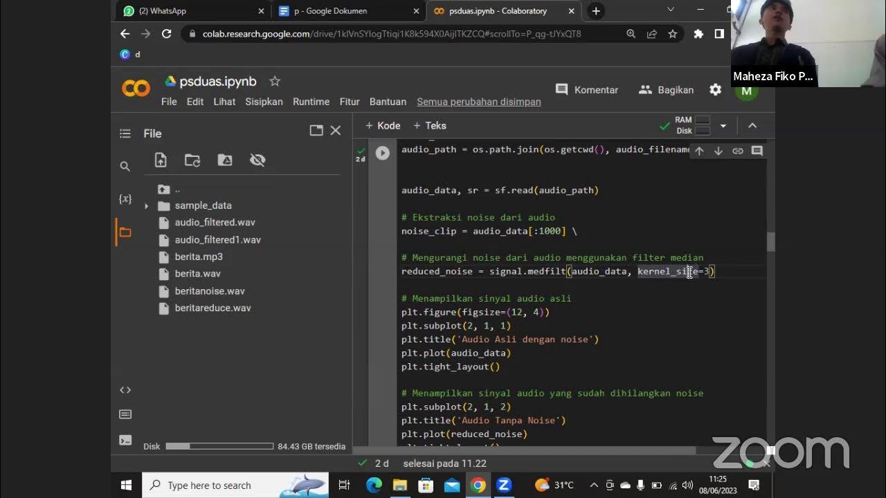 Digital Signal Processing: Students Project Presentation "Speak Noise ...