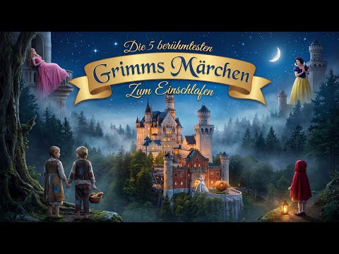 Die 5 berühmtesten Grimms Märchen zum Einschlafen | Hörbuch von Löwenherz & Audiobooks