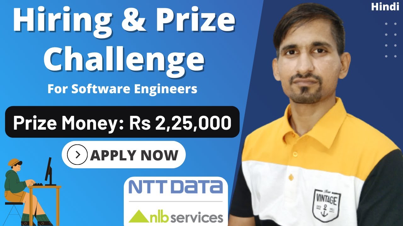 Hiring & Prize Challenge by NLB Services | Diversity Hackathon Prize Money Rs 225000 - YouTube