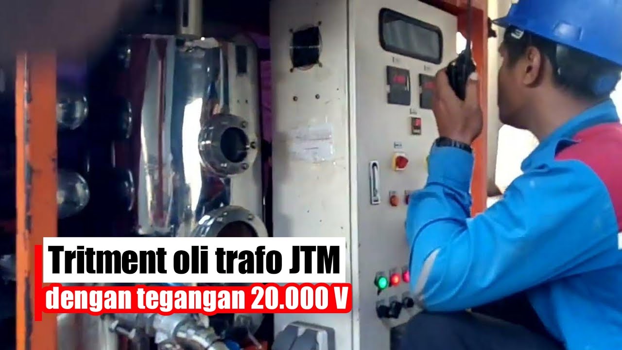 Proses oli purifiur dan tambah oli trafo tegangan tinggi part. 3 - YouTube