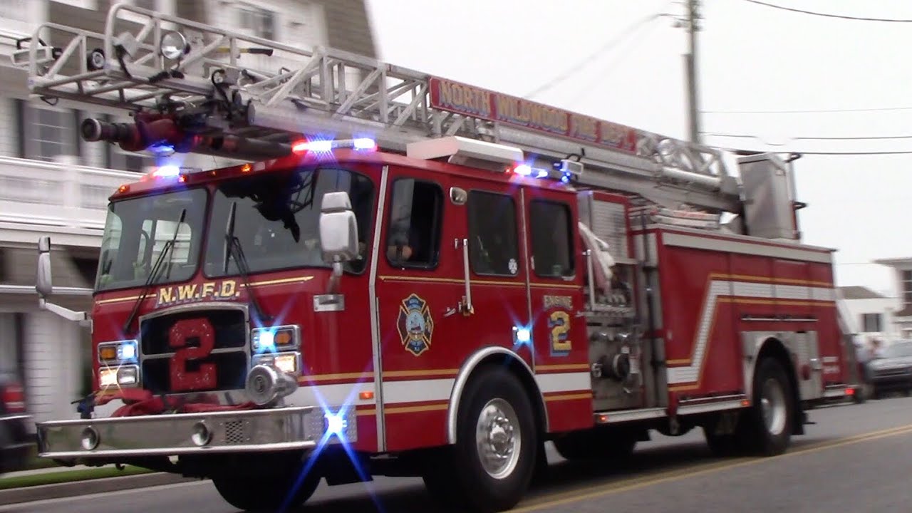 North Wildwood Fire Department Quint 2 Responding 9-14-18 - YouTube