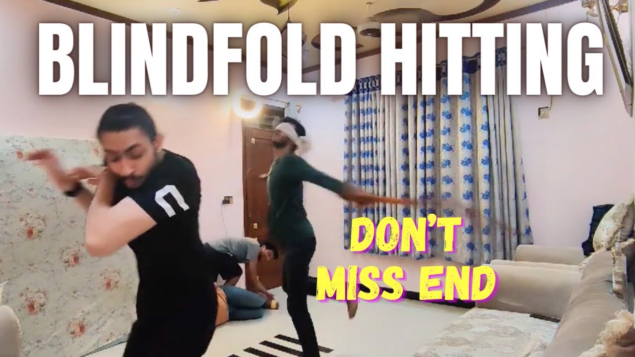 Blindfold Beating challenge | Try not to laugh Funny video PART 02 ...