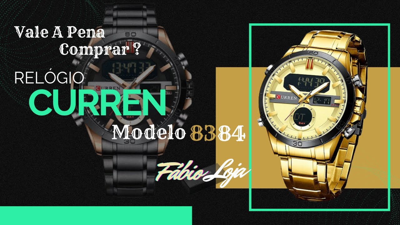 AVALIANDO o Relógio CURREN 8384 [Fábio Loja] ⚠️ATENÇÃO⚠️ Não COMPRE ...