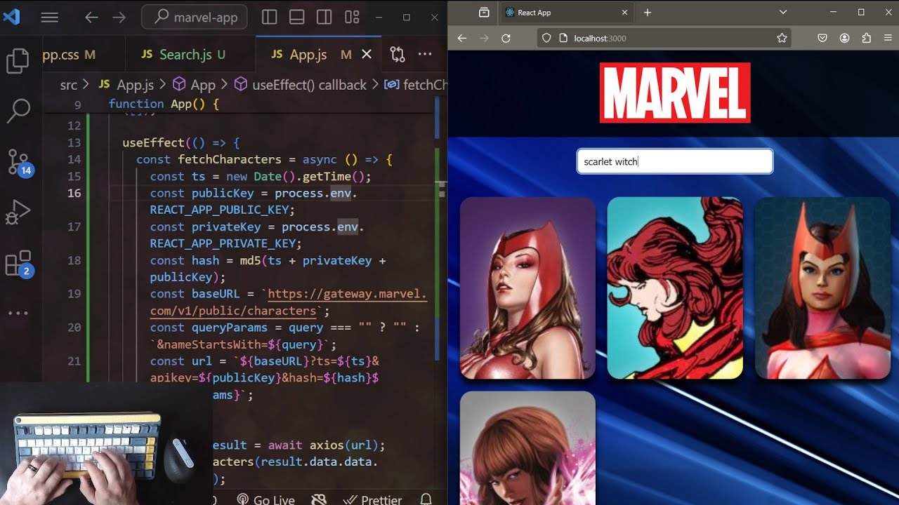 Marvel Character Viewer | No Talking ASMR Programming - YouTube