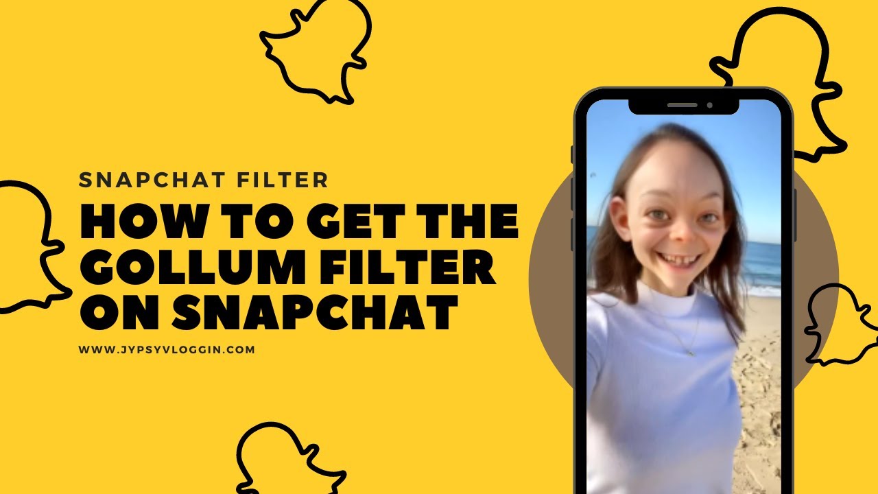 How to get the Scary Smile or Gollum filter on Snapchat - YouTube