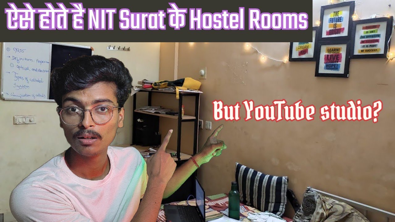 Nit surat Hostel Room tour | svnit hostel | hostel rooms of svnit - YouTube