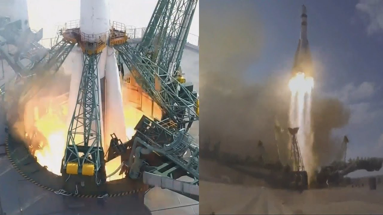 Progress MS-23 launch - YouTube