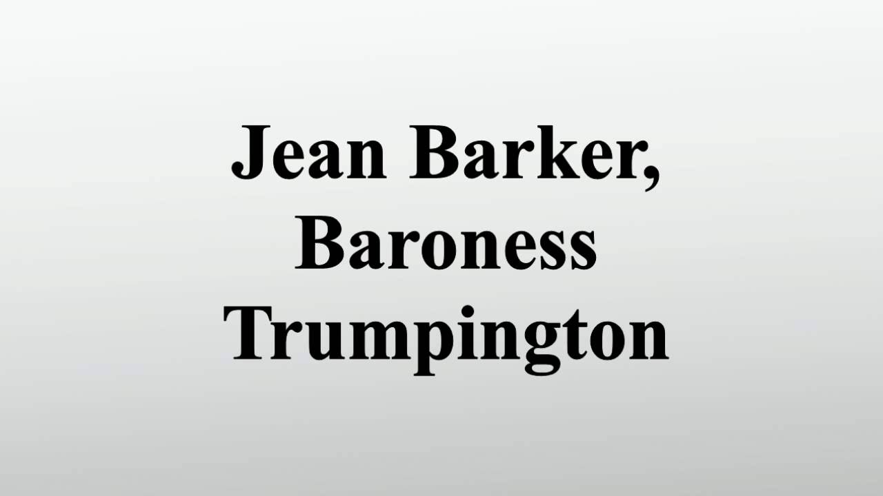 Jean Barker, Baroness Trumpington - YouTube