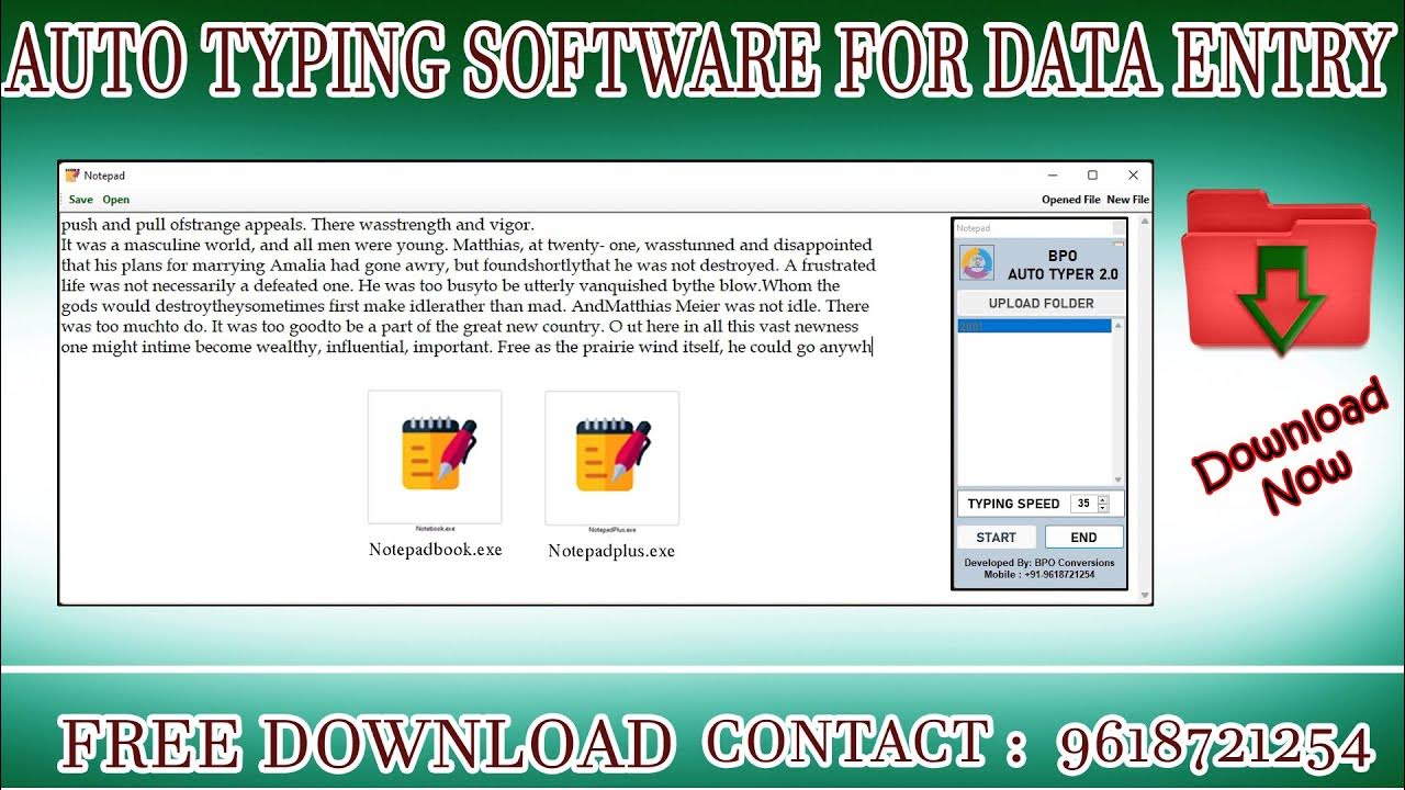 Auto typing software Free Download for Data Entry - YouTube