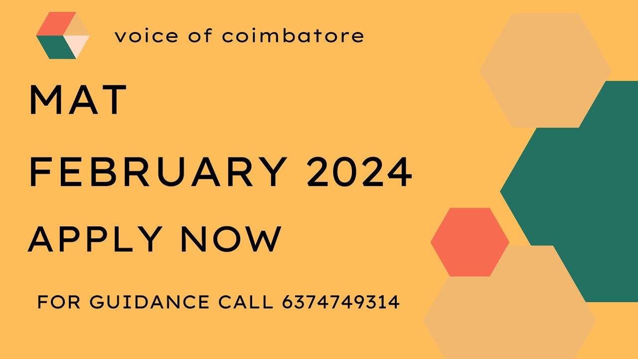 MAT 2024 Registration FEB MAT 2024 APPLY NOW #mba #bschools #mat2023 # ...