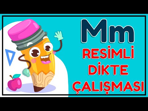M Sesi Resimli Dikte Çalışması - Okuma Yazma Öğreniyorum