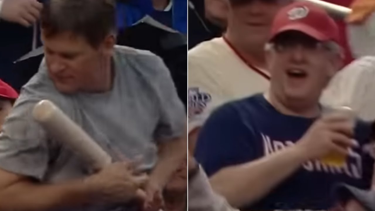 Fan Catches Baseball Bat, What happens next will Shock You... - YouTube