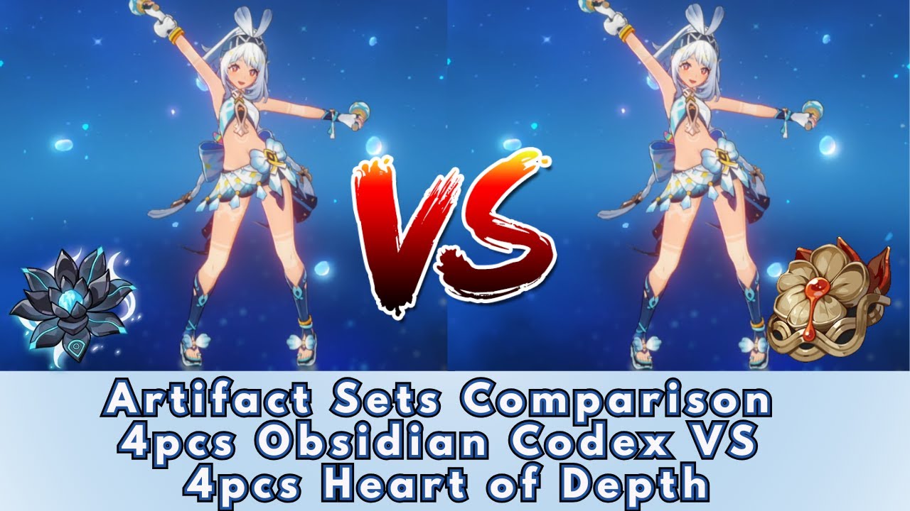 Mualani Artifact Sets Comparison 4pcs Obsidian Codex VS 4pcs Heart of Depth | Which better ...