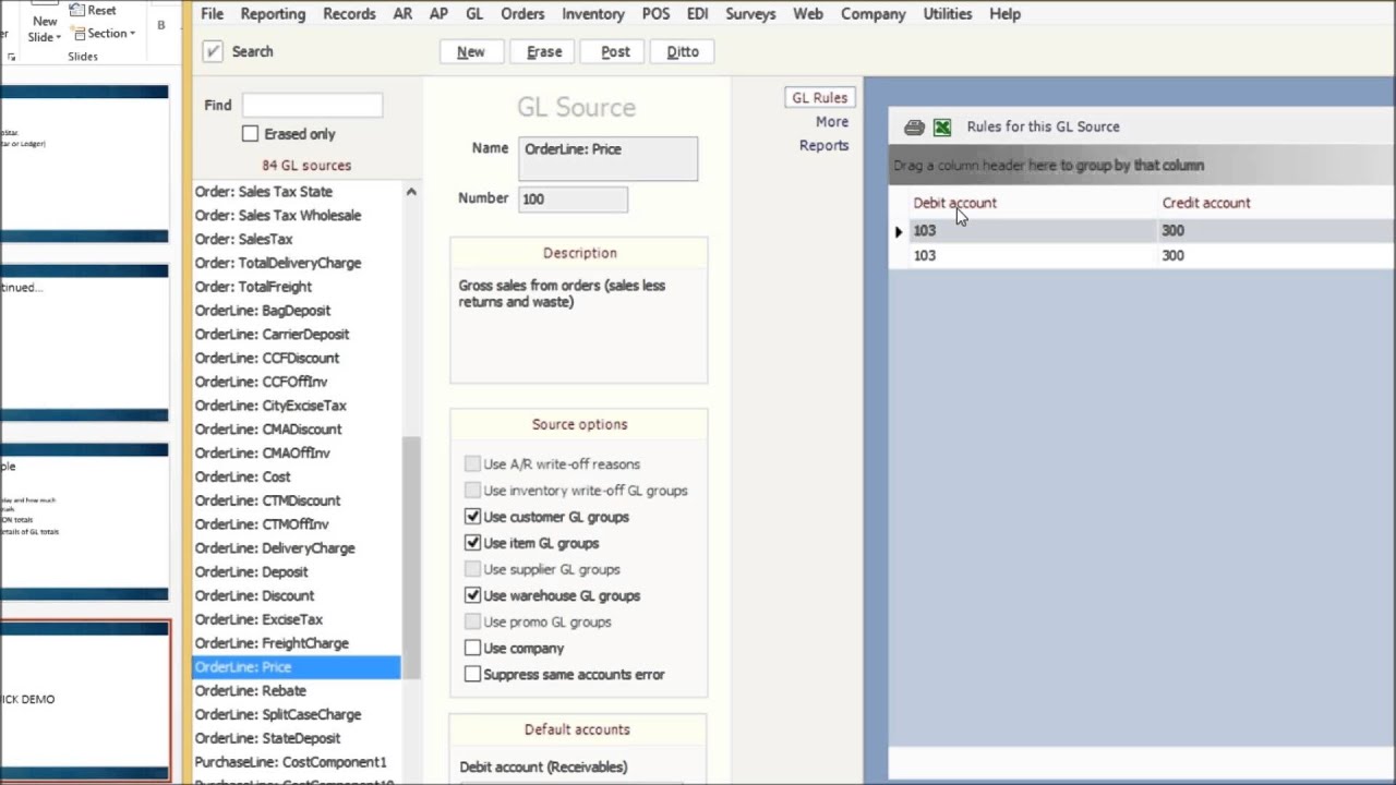 eoStar GL Reporting and Multi-Company 2: GL Reporting Demo - YouTube
