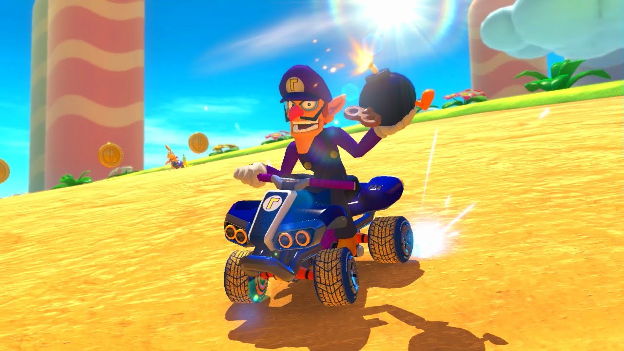 WALUIGI (3DS) Rock Rock Mountain (200cc) Hardest Difficulty! Mario Kart ...