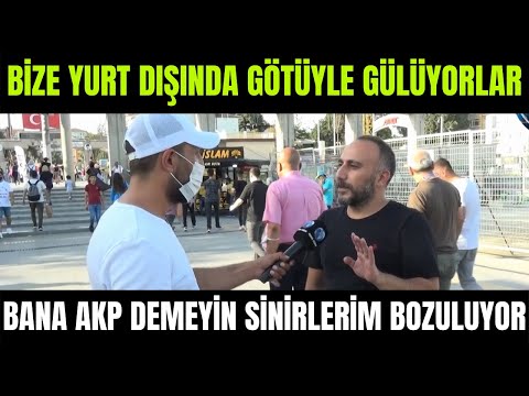 BANA AKP DEMEYİN SİNİRLERİM BOZULUYOR.VATANDAŞTAN SERT TEPKİ. HERKES AÇ