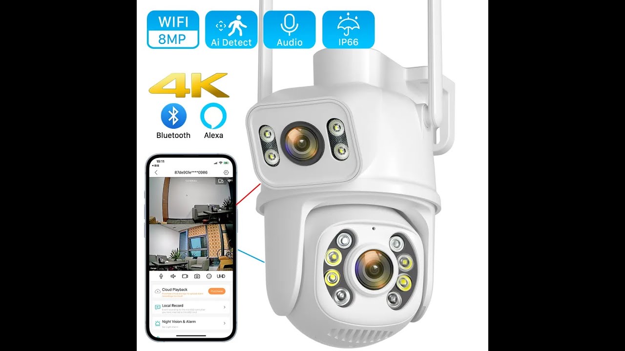 AI Human Detect Auto Tracking Wireless Outdoor Surveillance Camera ...