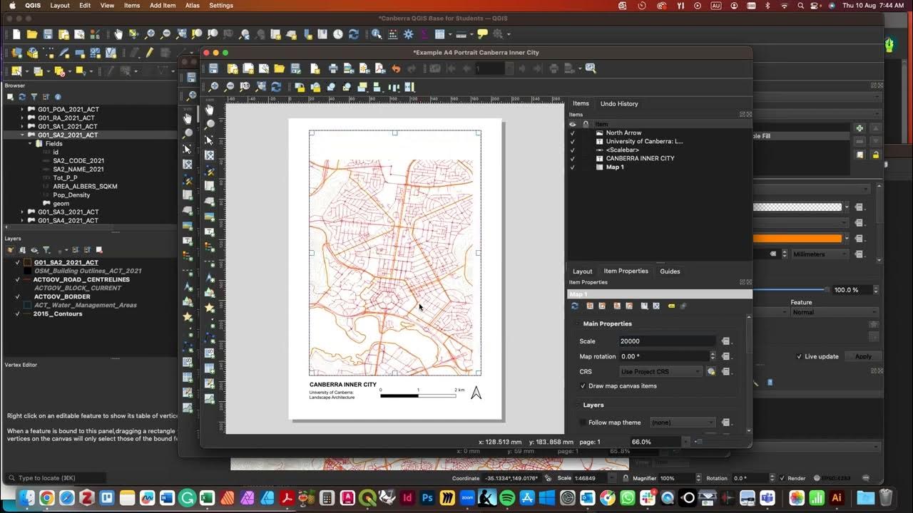 QGIS Introduction: Exporting layouts as SVG files and importing to Illustrator - YouTube