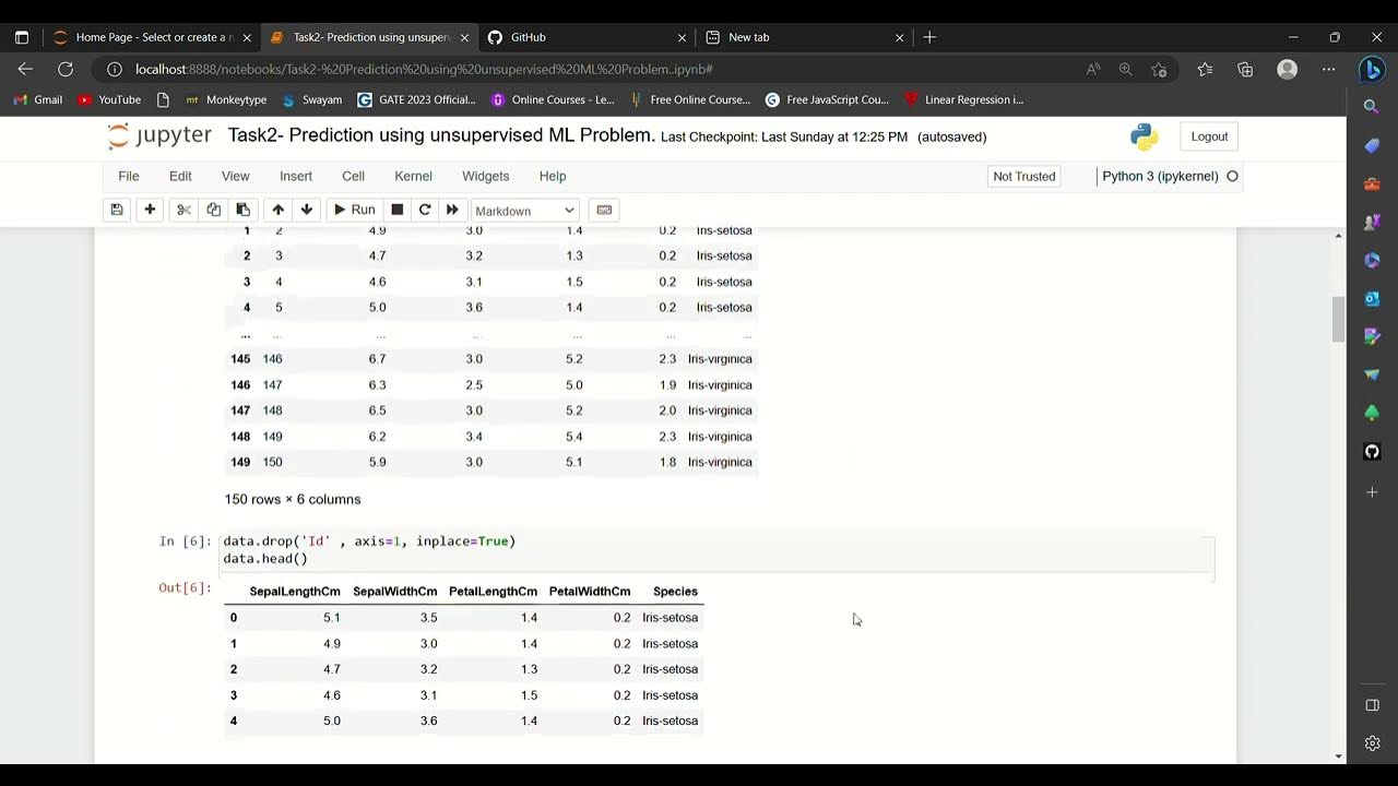Task2 Prediction using unsupervised ML Problem - YouTube