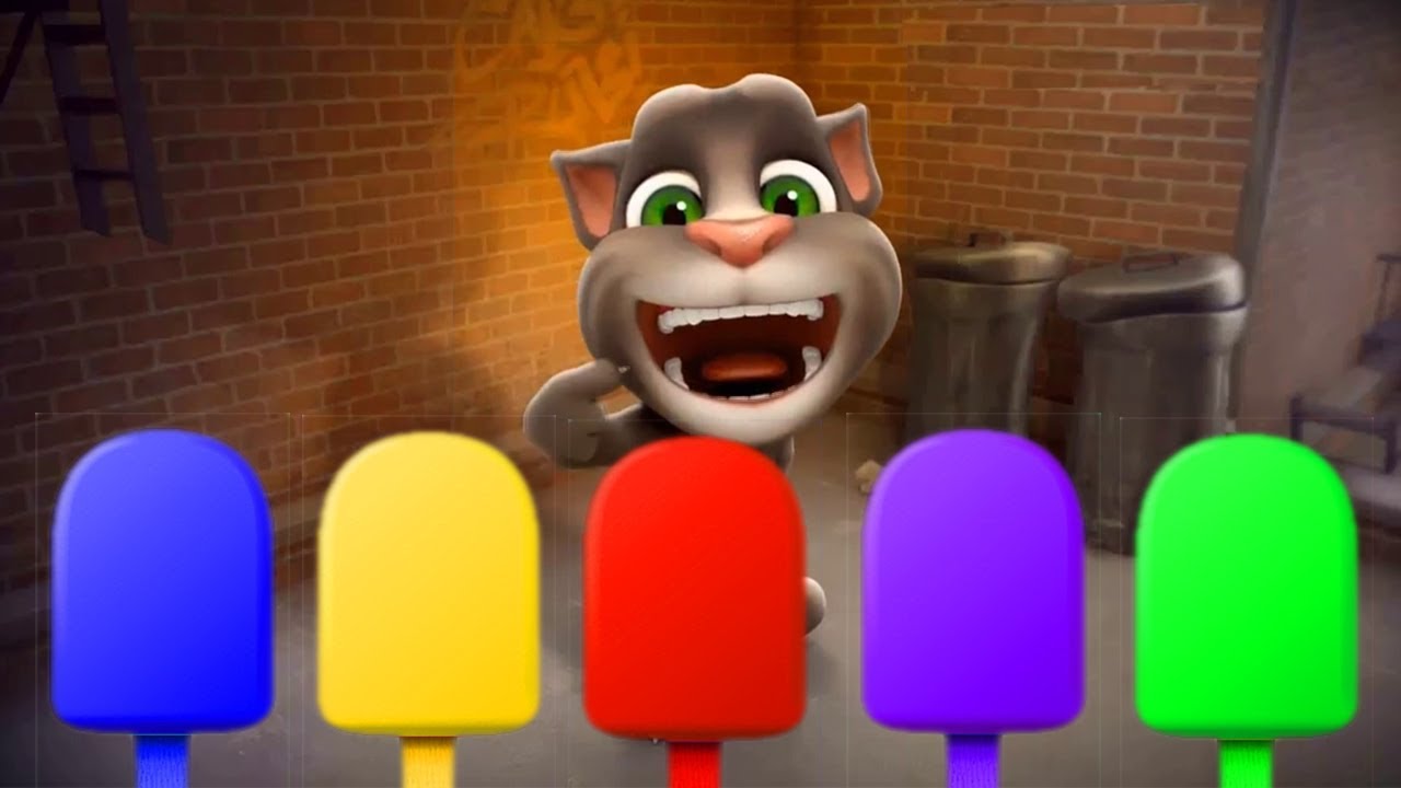Learn Colors with My Talking Tom Colours for Kids Animation Education ...