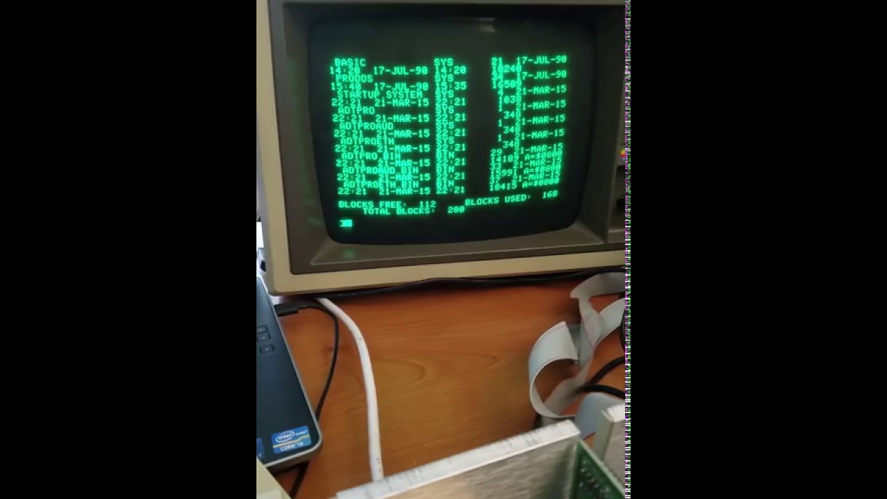 MCL65 6502 FPGA core running ProDOS on Apple II+ - YouTube